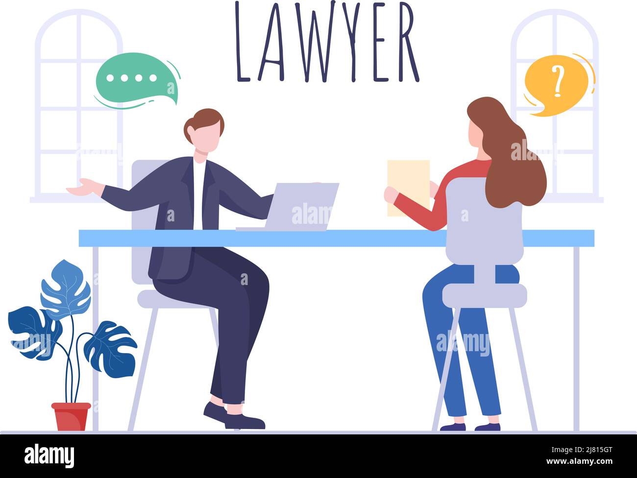 Lawyer, Attorney and Justice with Laws, Scales, Buildings, Book or ...