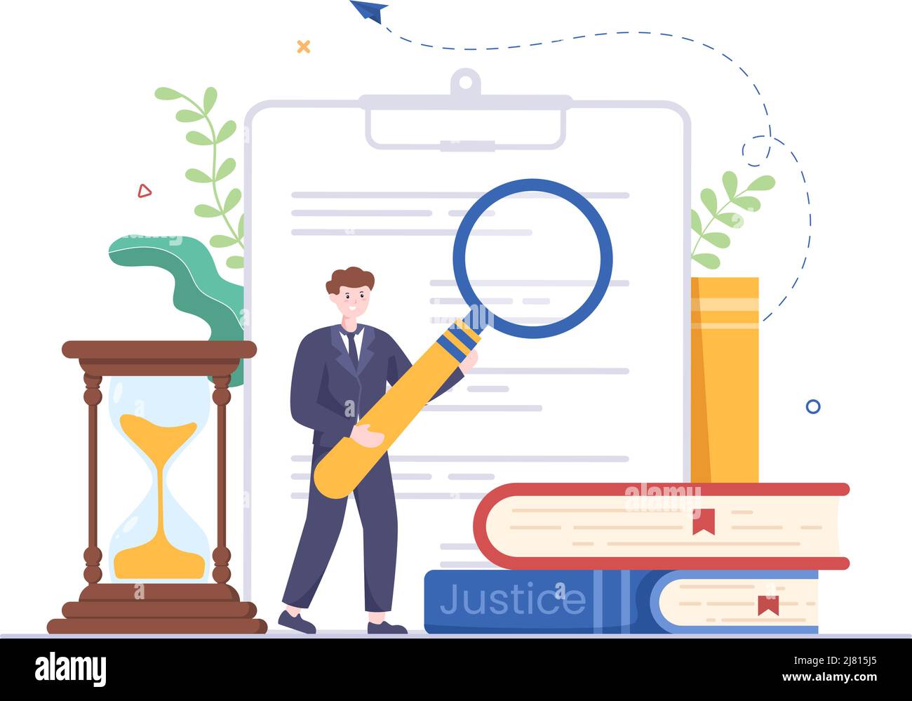 Lawyer, Attorney and Justice with Laws, Scales, Buildings, Book or ...