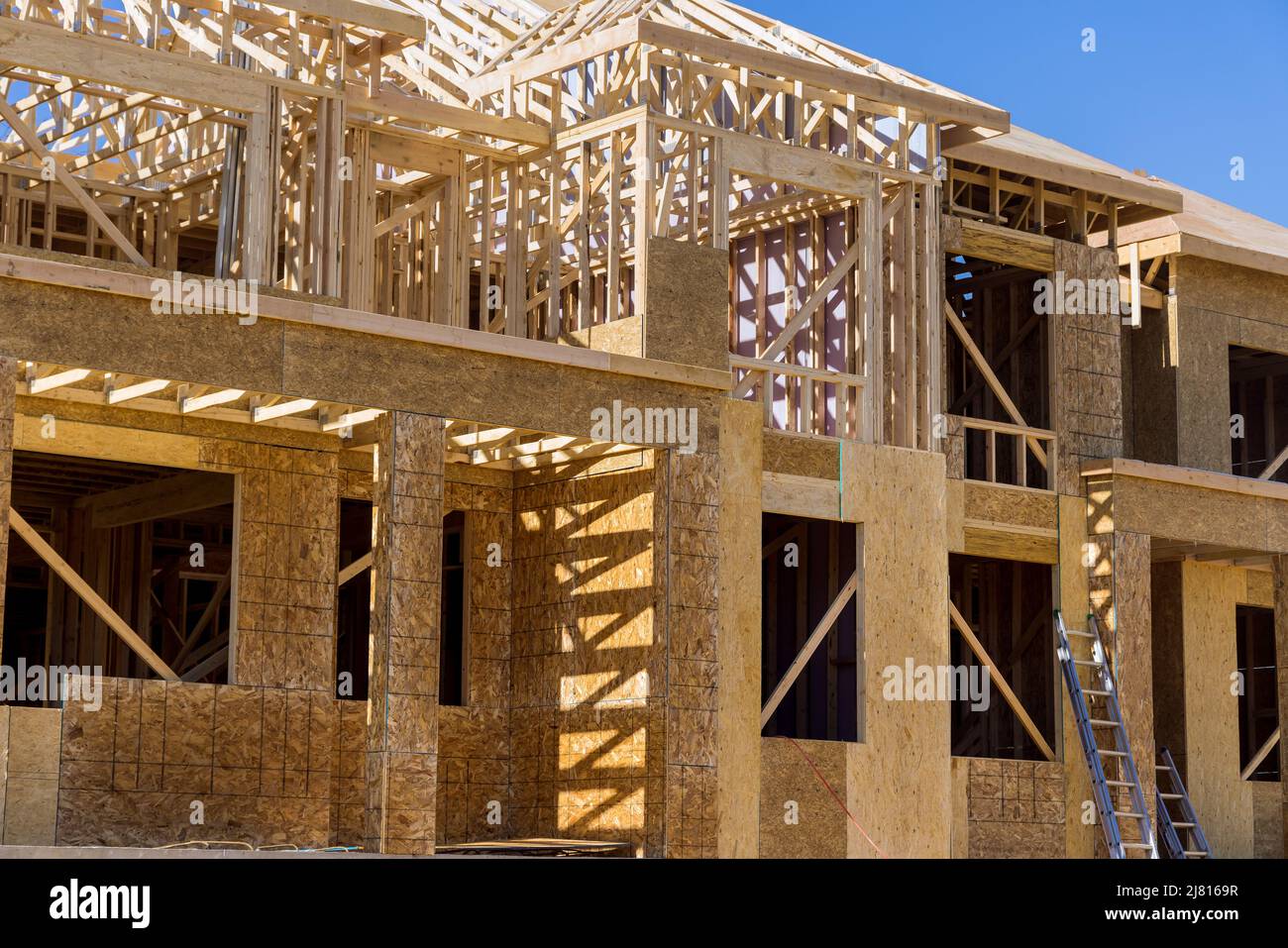 New home construction framing of a house Stock Photo - Alamy