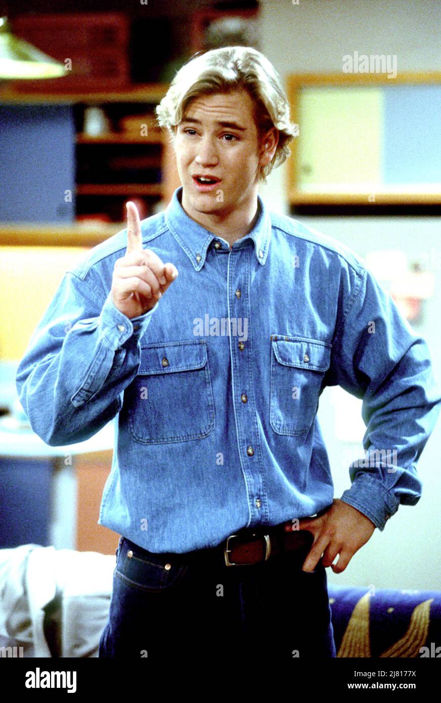 Mark-Paul Gosselaar on the set of Saved by the Bell in 1993 Credit: Ron ...