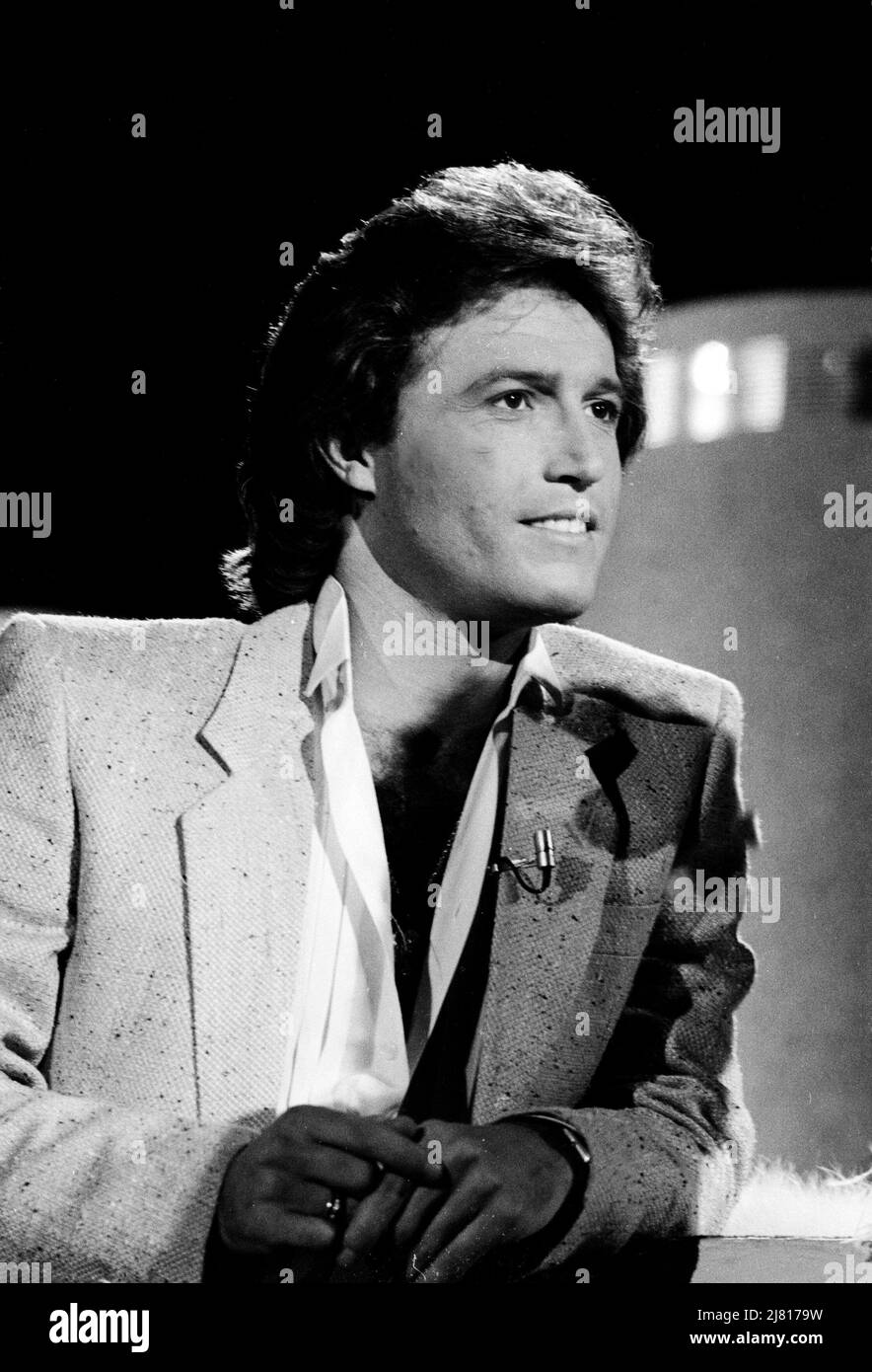 Andy gibb solid gold 1983 Black and White Stock Photos & Images - Alamy