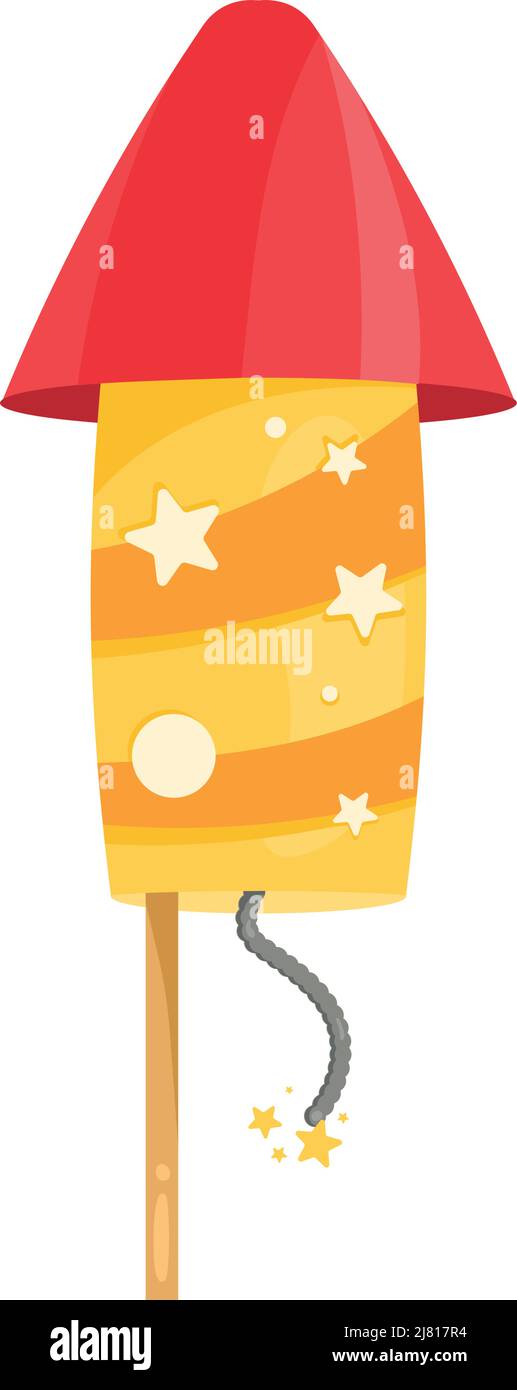 yellow rocket firework celebration icon Stock Vector Image & Art - Alamy