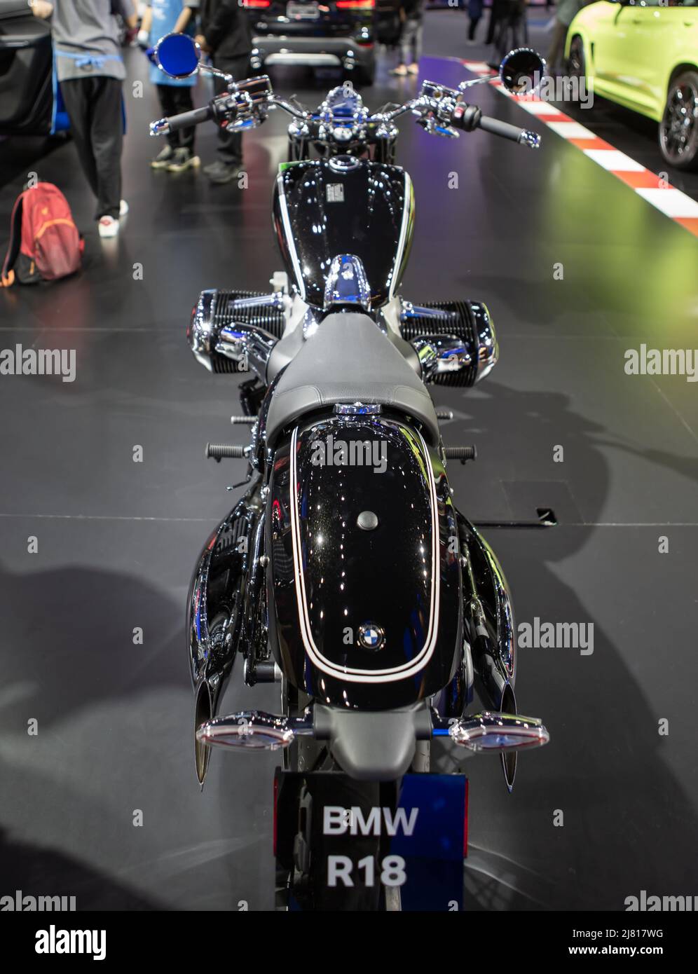 Nonthaburi, Thailand - March 24, 2022: Rear view of BMW R 18 motorcycle ...