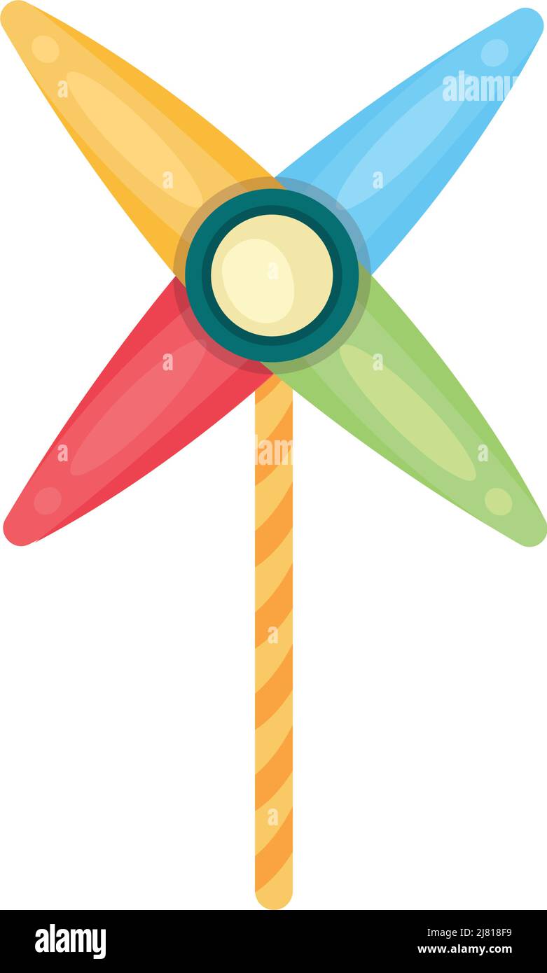 Plastic windmill spinning Stock Vector Images - Alamy