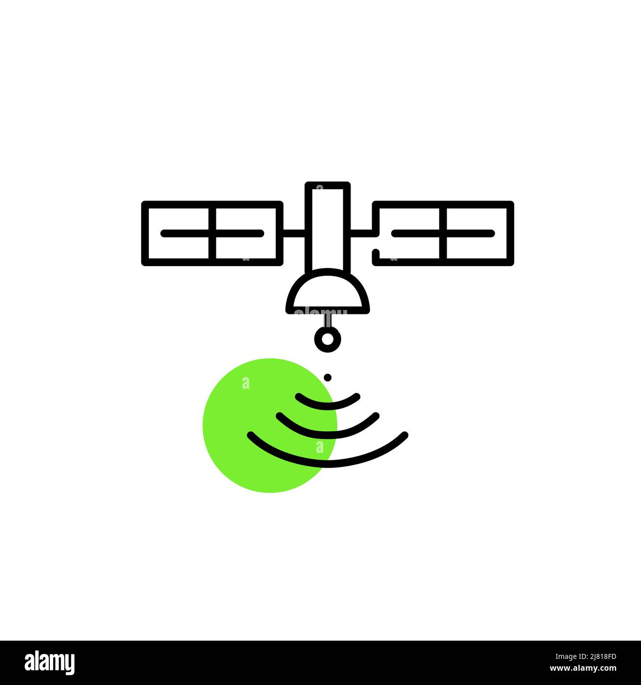 Satellite farming. GPS tracking software and technologies. Pixel ...