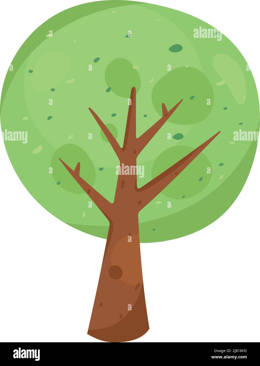 circular tree plant nature icon Stock Vector Image & Art - Alamy