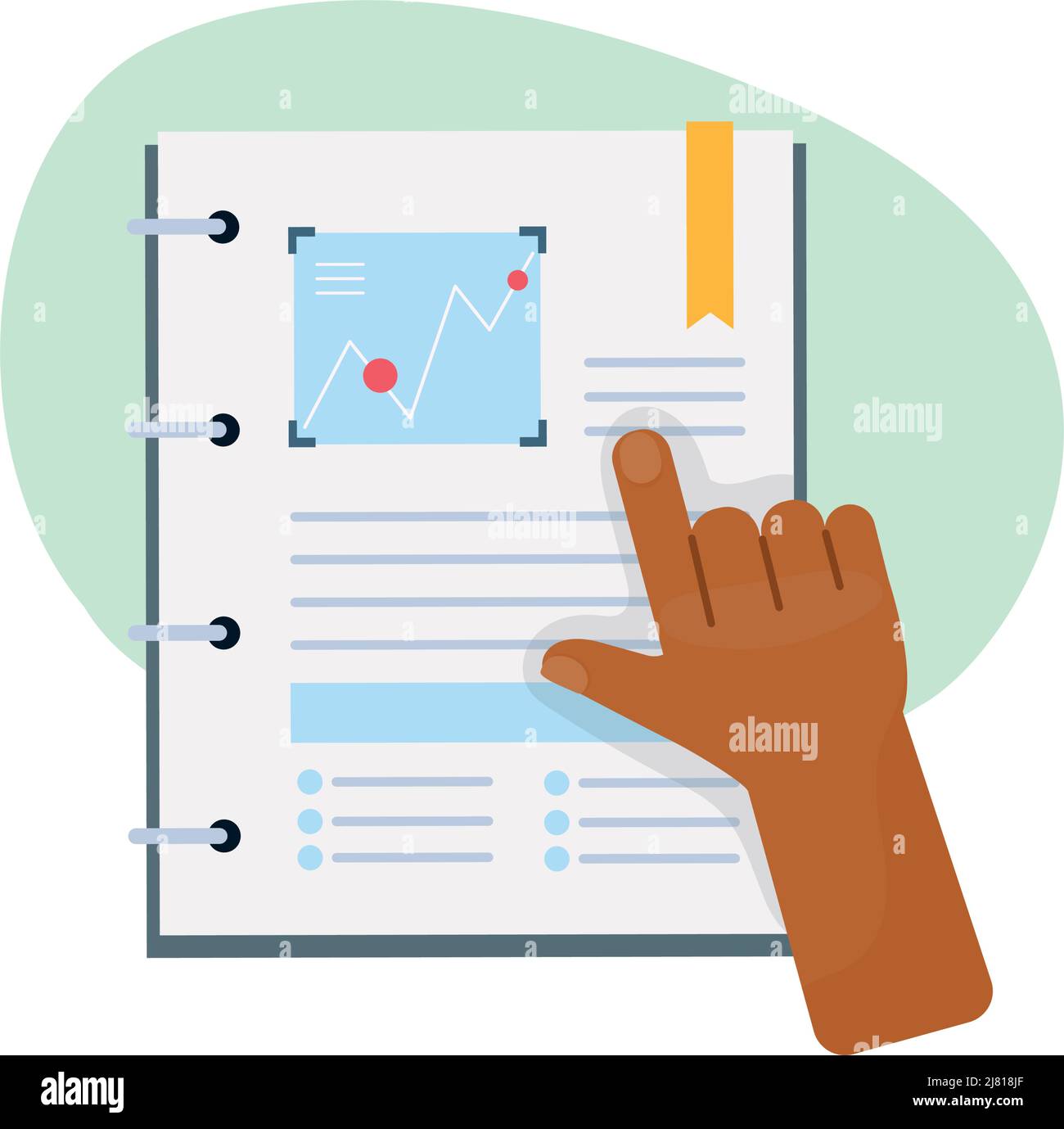 hand reading notebook paperwork icon Stock Vector Image & Art - Alamy