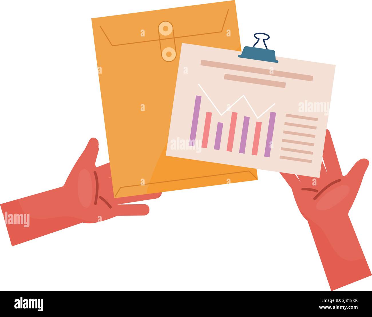 hands with statistics documents icon Stock Vector Image & Art - Alamy