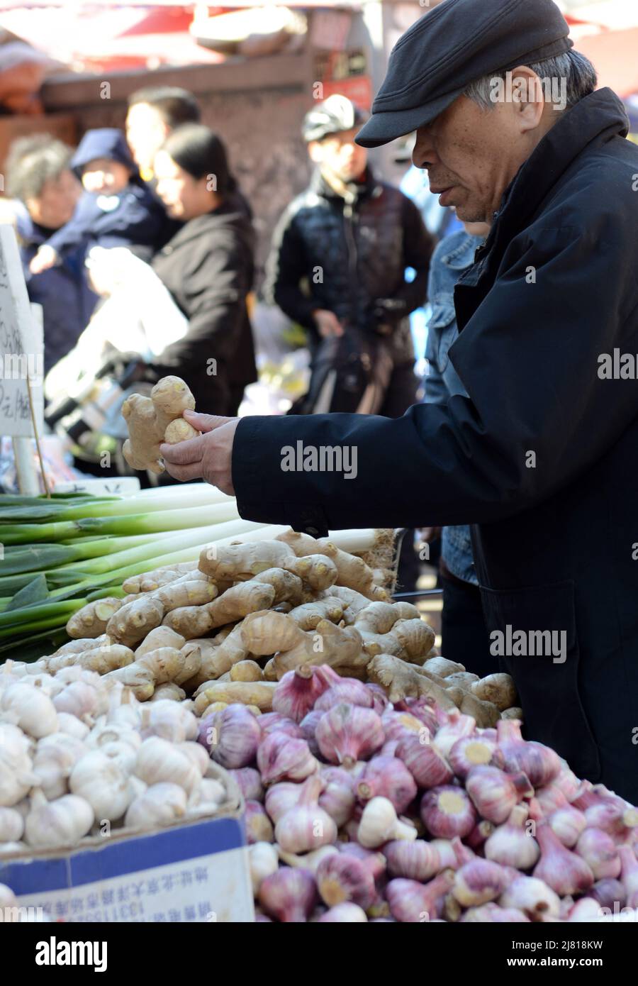 A large colorful fresh produce market in chaoyangmen, Beijing, China ...