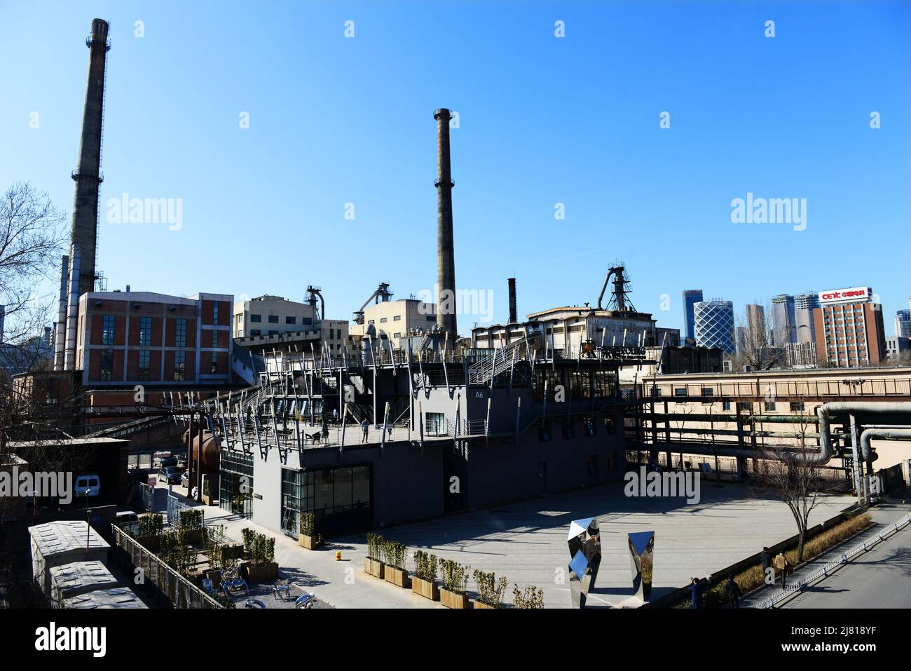 A view of the 798 Art Zone in Beijing, China Stock Photo - Alamy