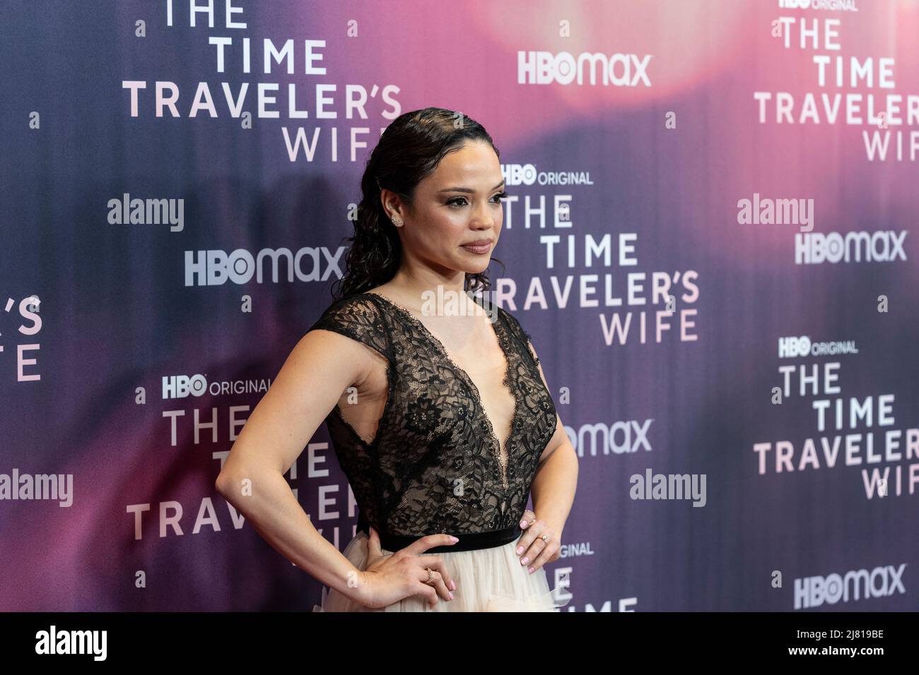 New York, NY - May 11, 2022: Natasha Lopez wearing dress by Marchesa ...