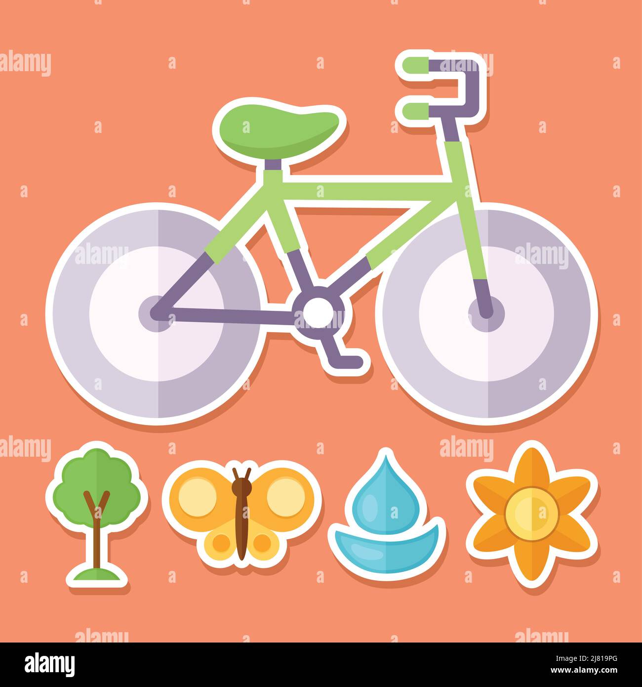 five recycle ecology set icons Stock Vector Image & Art - Alamy