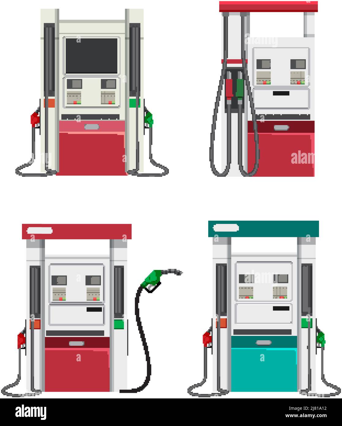 Picture gas station Cut Out Stock Images & Pictures - Alamy