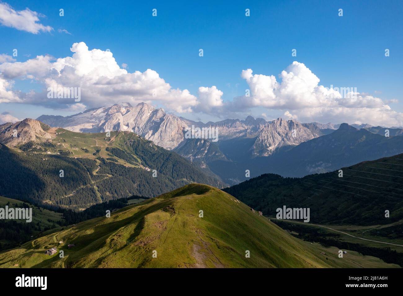 Sella Towers Mountain Range in the Dolomites of South Tyrol, Italy ...