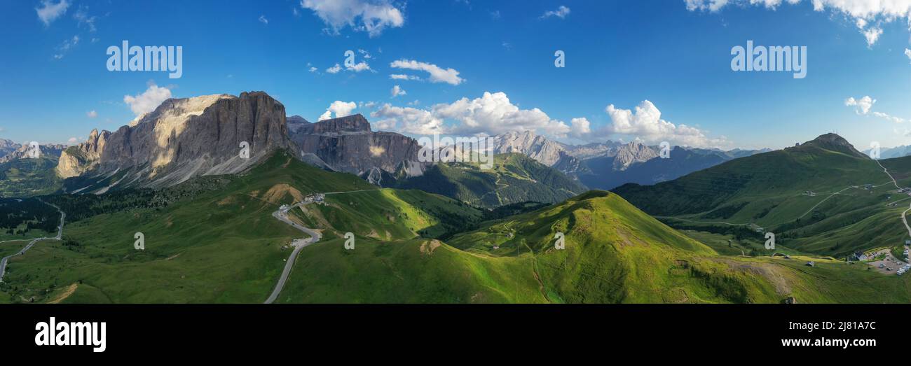 Sella Towers Mountain Range in the Dolomites of South Tyrol, Italy ...
