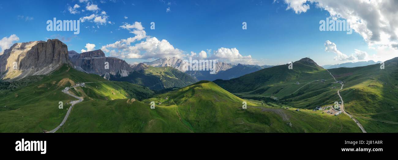 Sella Towers Mountain Range in the Dolomites of South Tyrol, Italy ...
