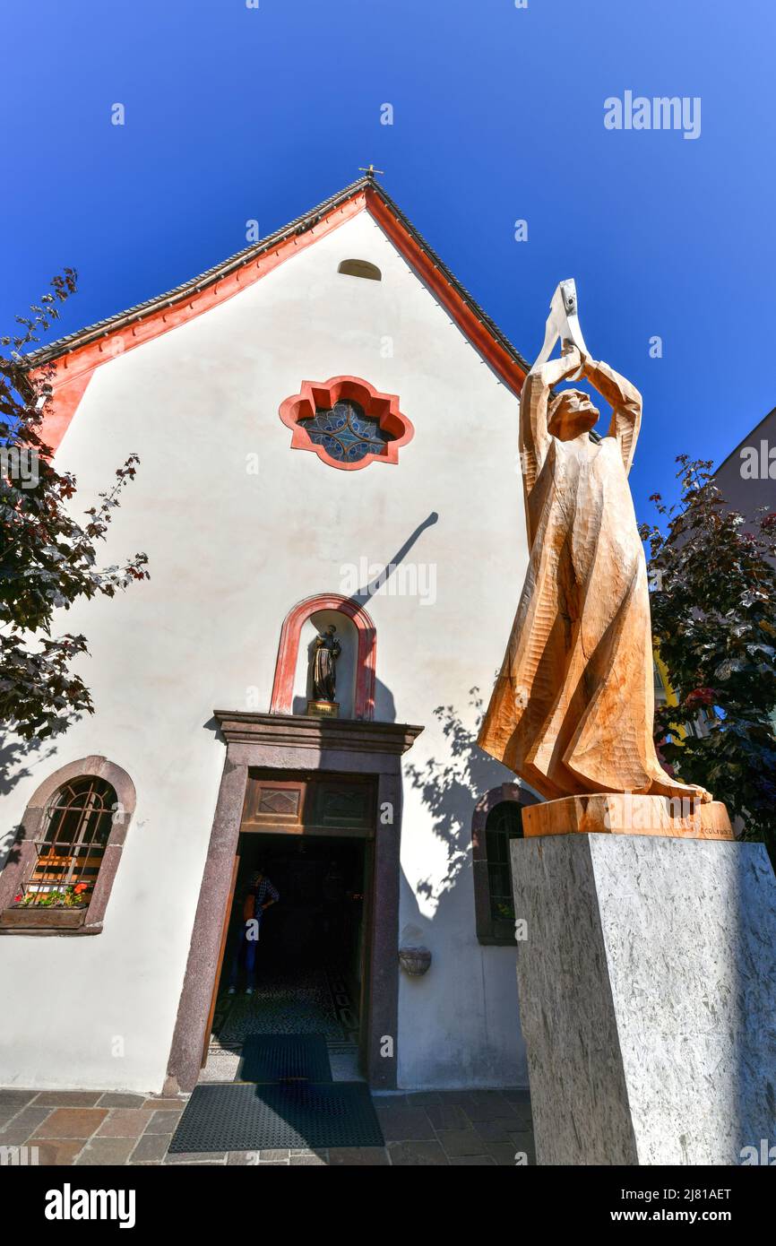 Saint Anthony's Chapel located in Ortisei Village - Trentino Alto Adige ...