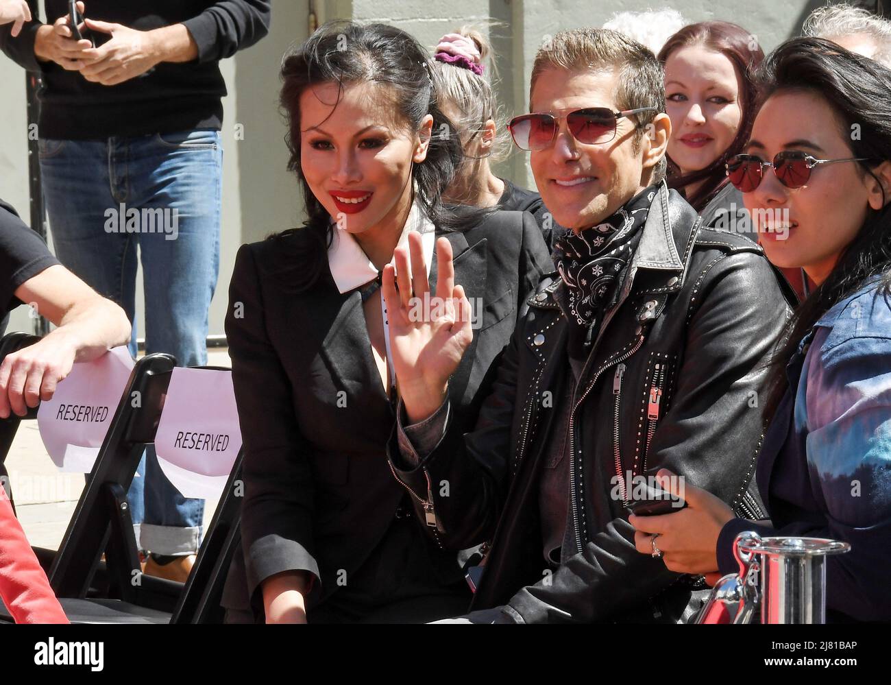 (L-R) Etty Lau Farrell and Perry Farrell at the Smashing Pumpkins ...