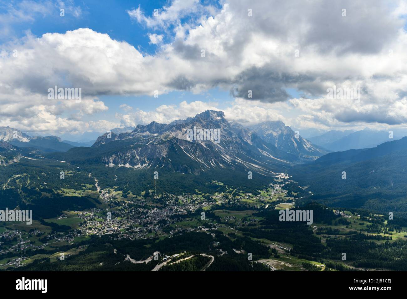 Amazing landscape at the Dolomites in Italy. Dolomites Unesco world ...