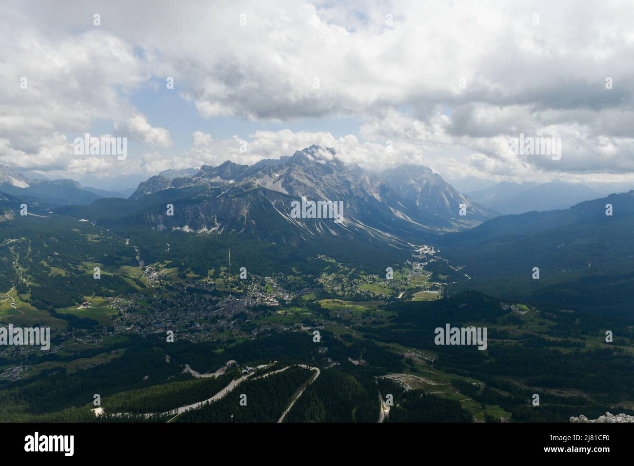 Amazing landscape at the Dolomites in Italy. Dolomites Unesco world ...