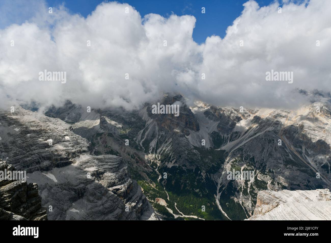 Amazing landscape at the Dolomites in Italy. Dolomites Unesco world ...