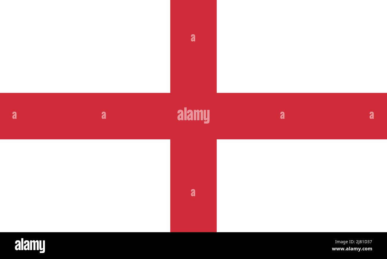 Flag of England. English national symbol in official colors. Template ...