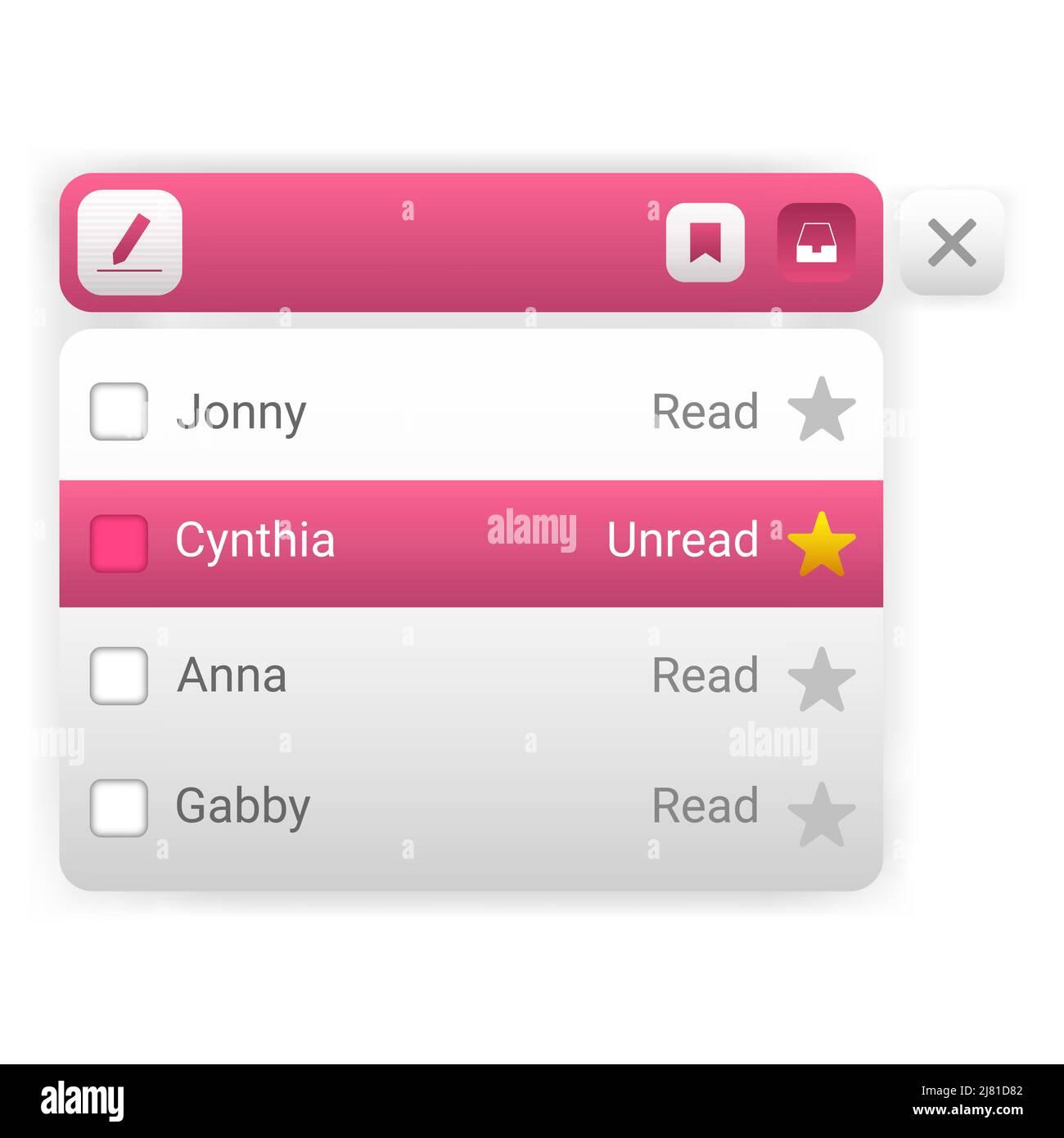 User interface blank page Cut Out Stock Images & Pictures - Alamy
