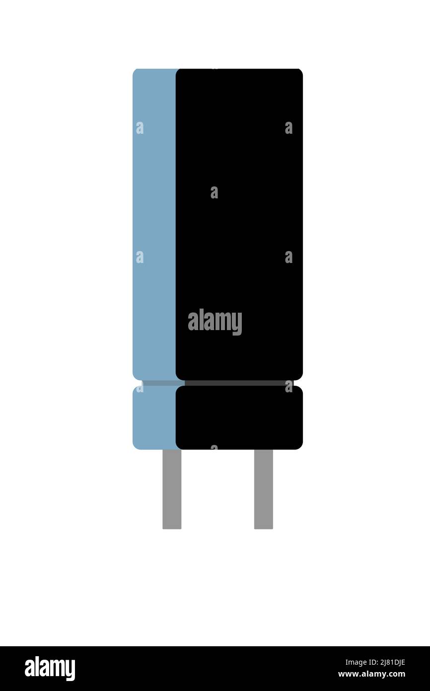 Aluminum Condenser Element For Radio Circuit Object Isolated On White Background Electronics