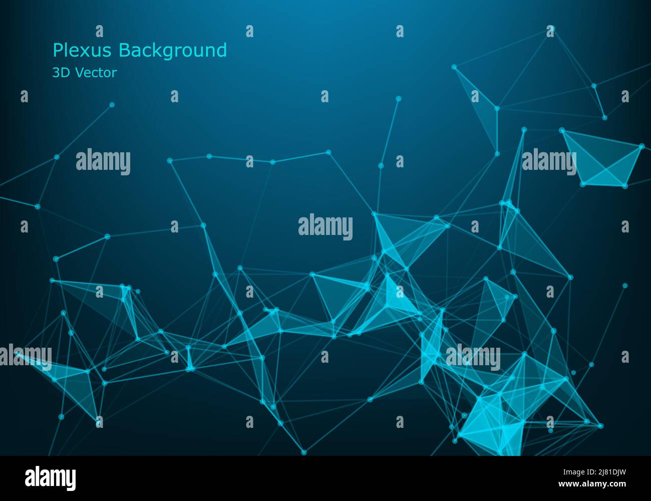 Abstract vector illuminated particles and lines. Plexus effect. Futuristic vector illustration ...