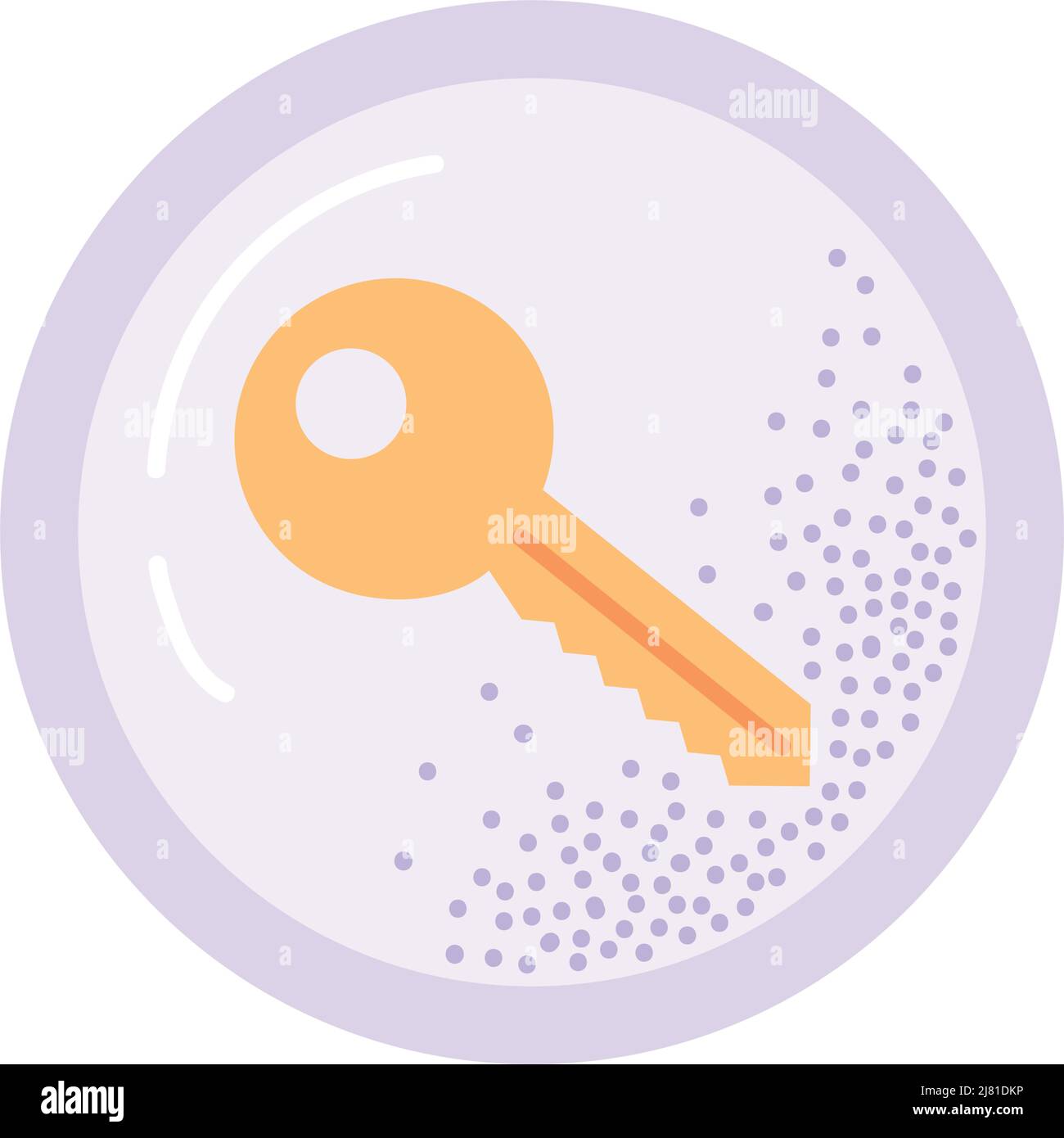 golden key in button icon Stock Vector Image & Art - Alamy
