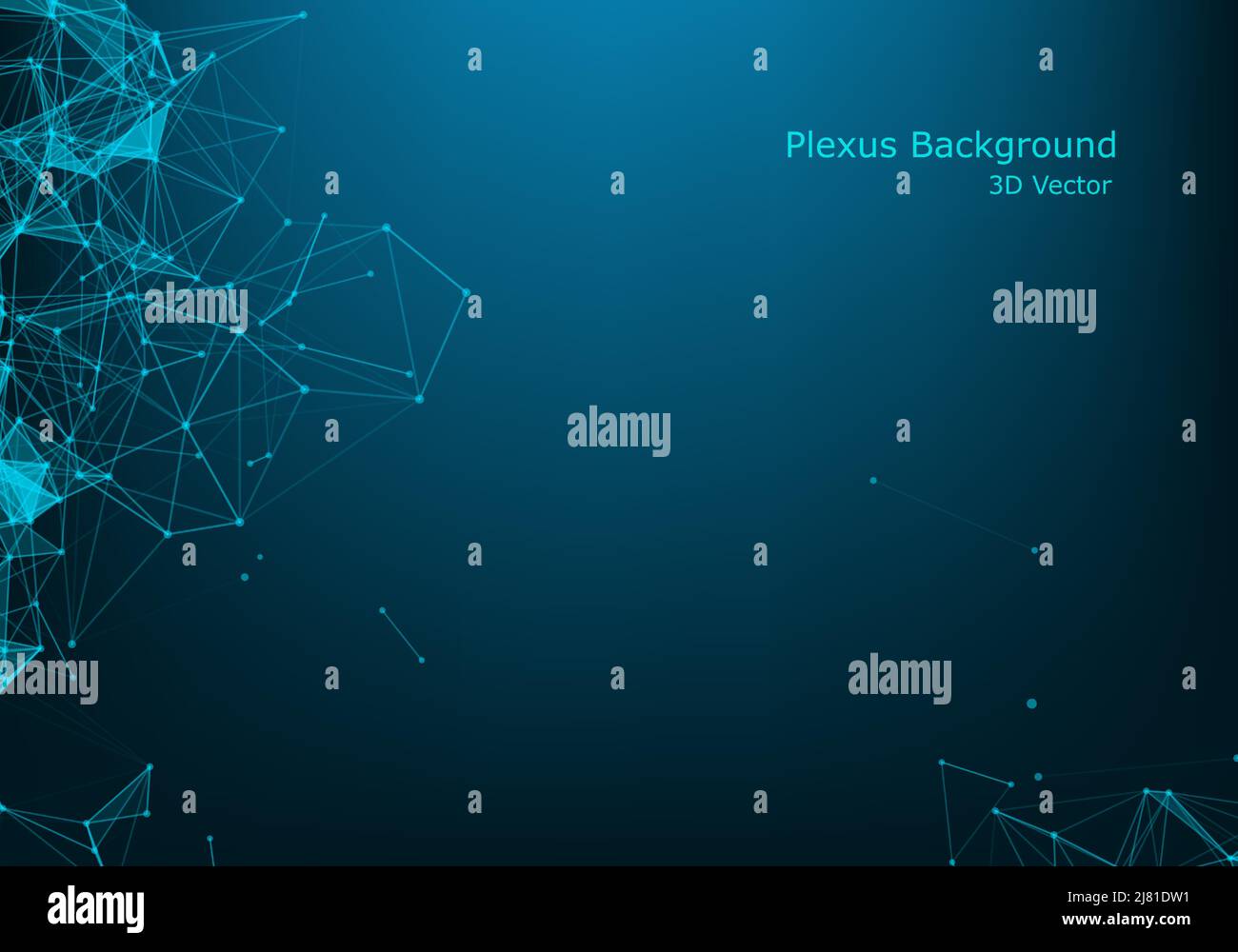 Abstract polygonal space low poly dark background with connecting dots ...