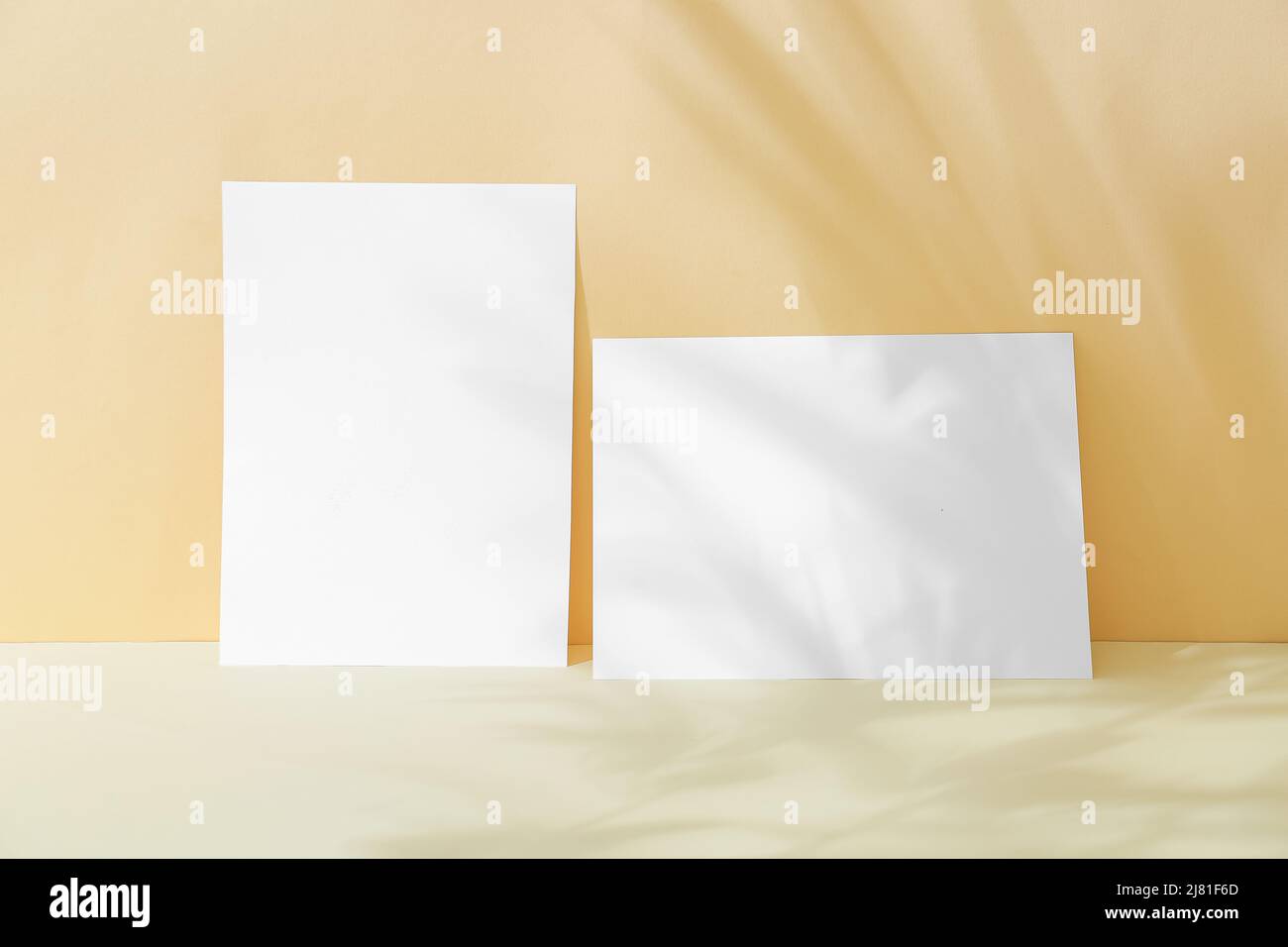 Two blank sheets hi-res stock photography and images - Alamy