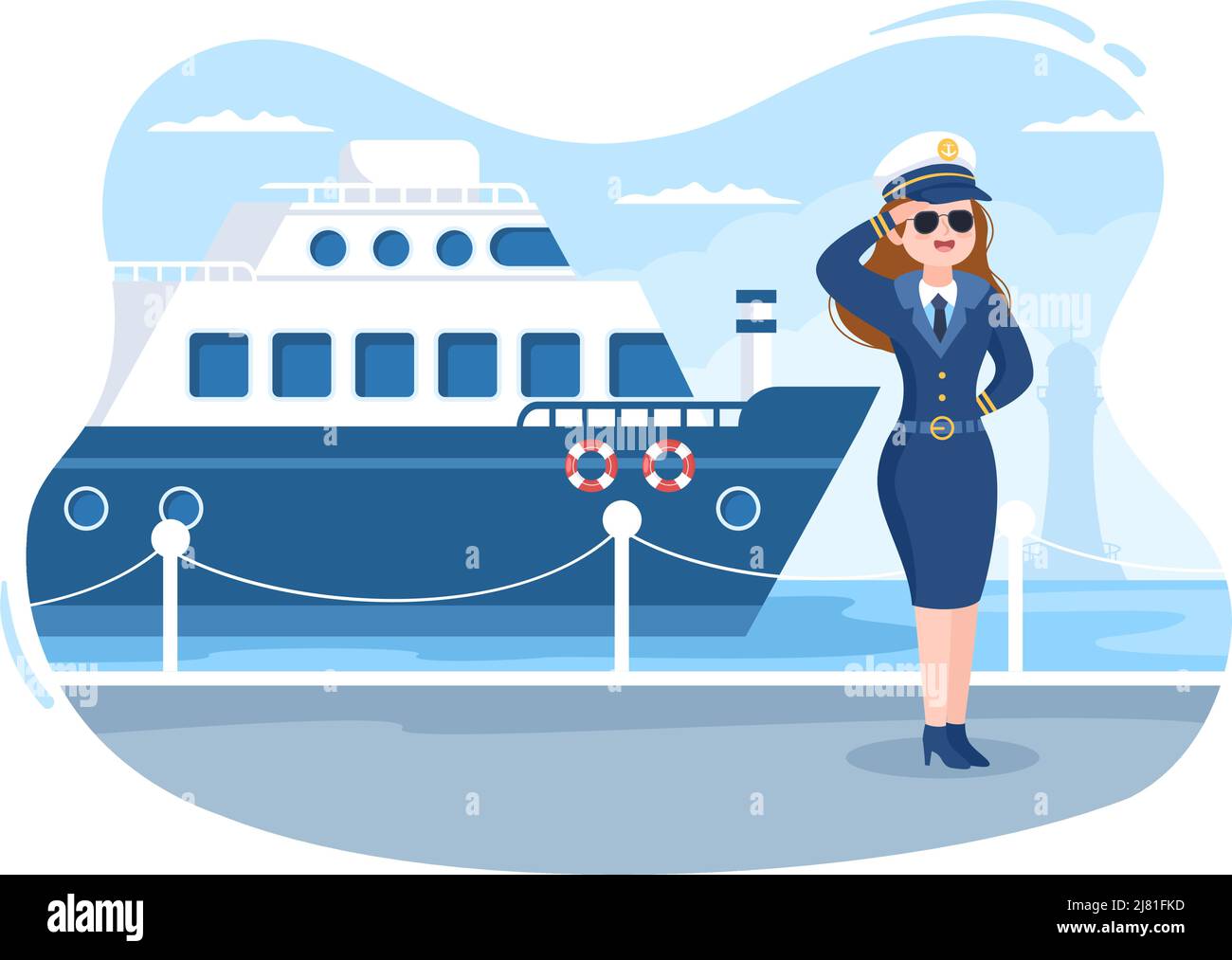 Cruise ships in harbor Stock Vector Images - Alamy