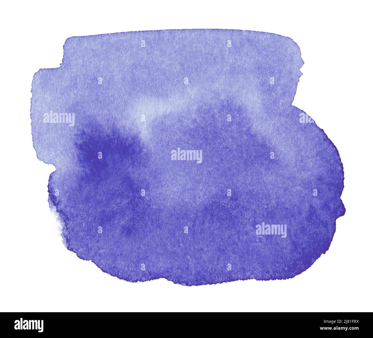 Purple watercolor shape. Abstract background for text or logo isolated ...