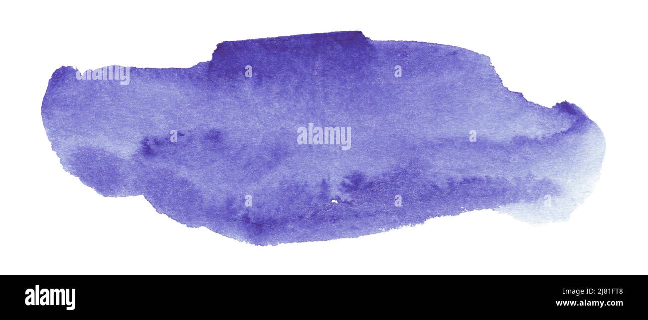 Purple watercolor shape. Abstract background for text or logo isolated ...