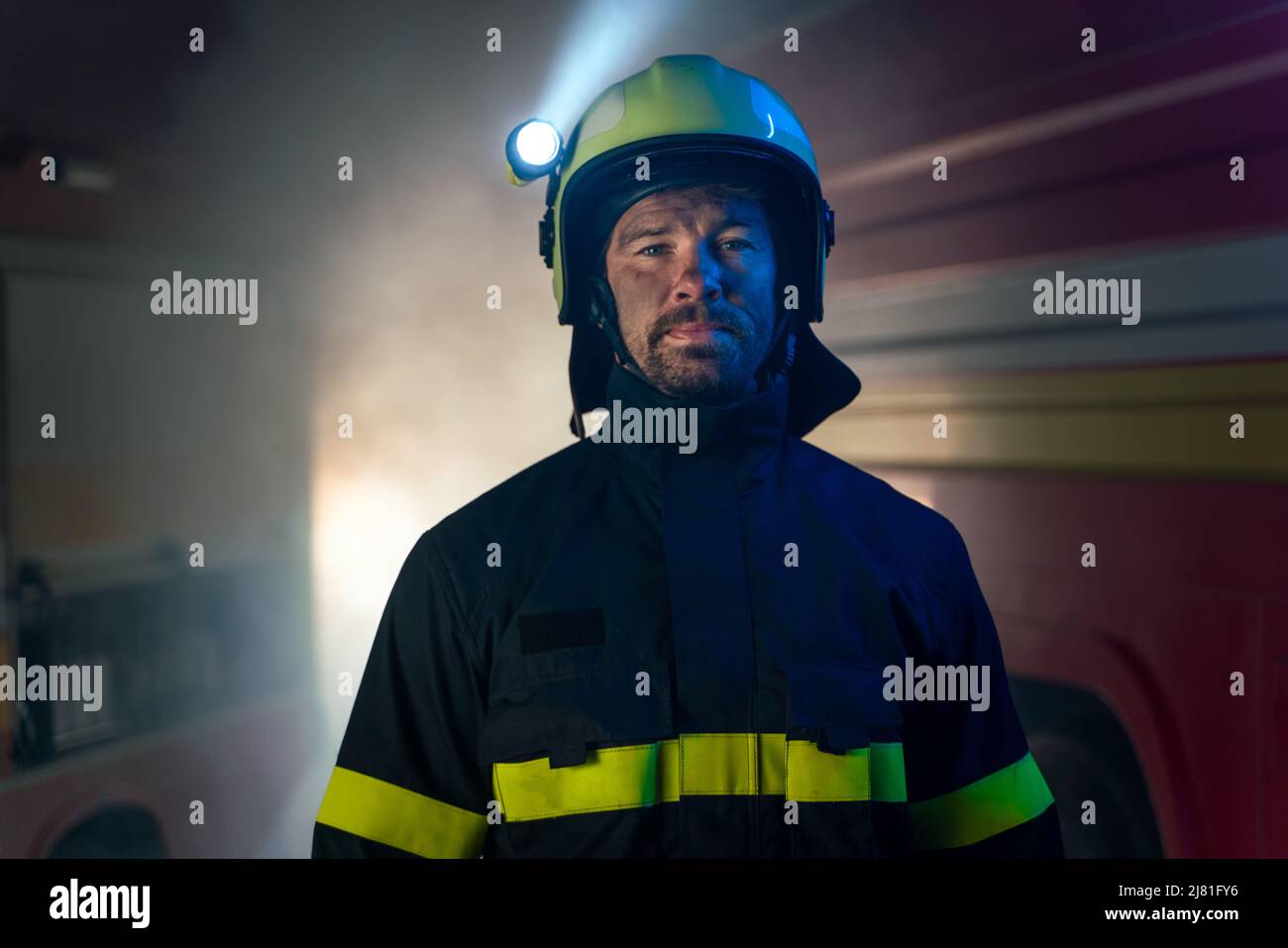 Fireman face hi-res stock photography and images - Alamy