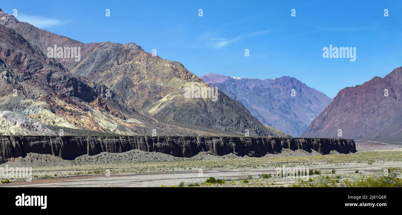Rock formation in the Andes, Argentina Stock Photo - Alamy