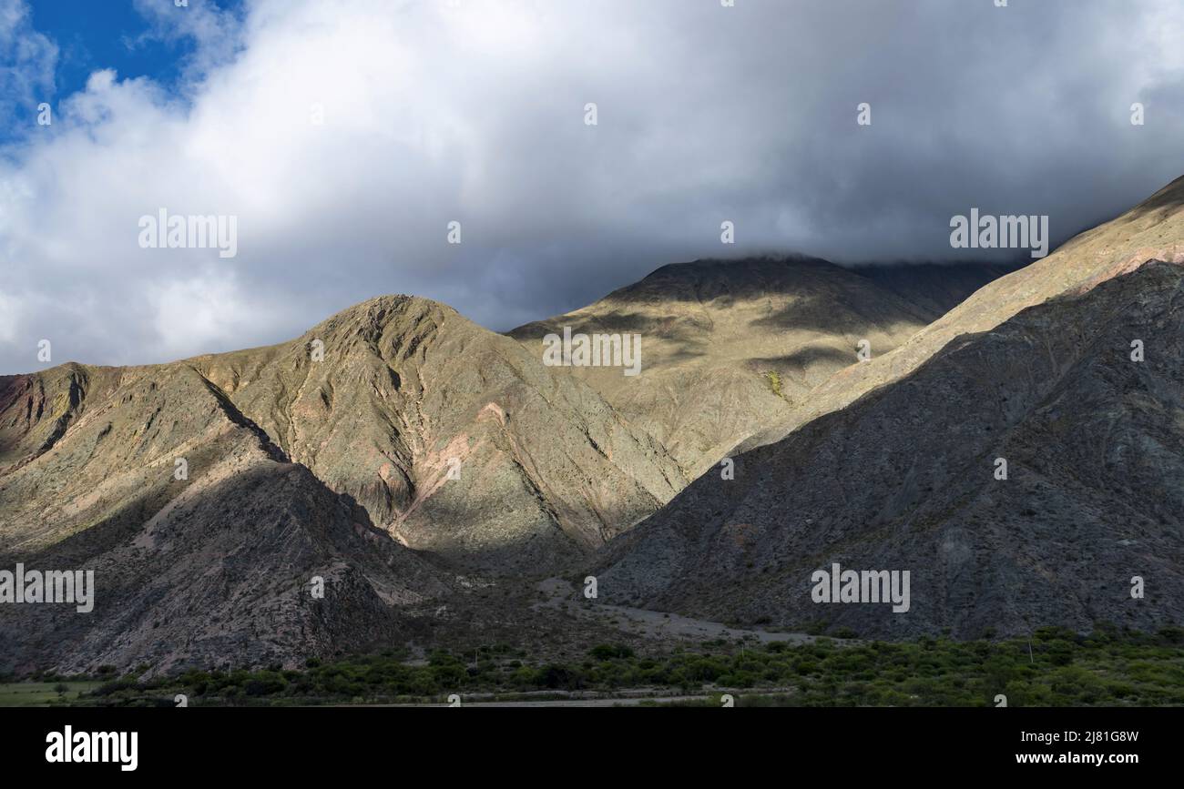 Andes illuminated by setting sun Stock Photo - Alamy