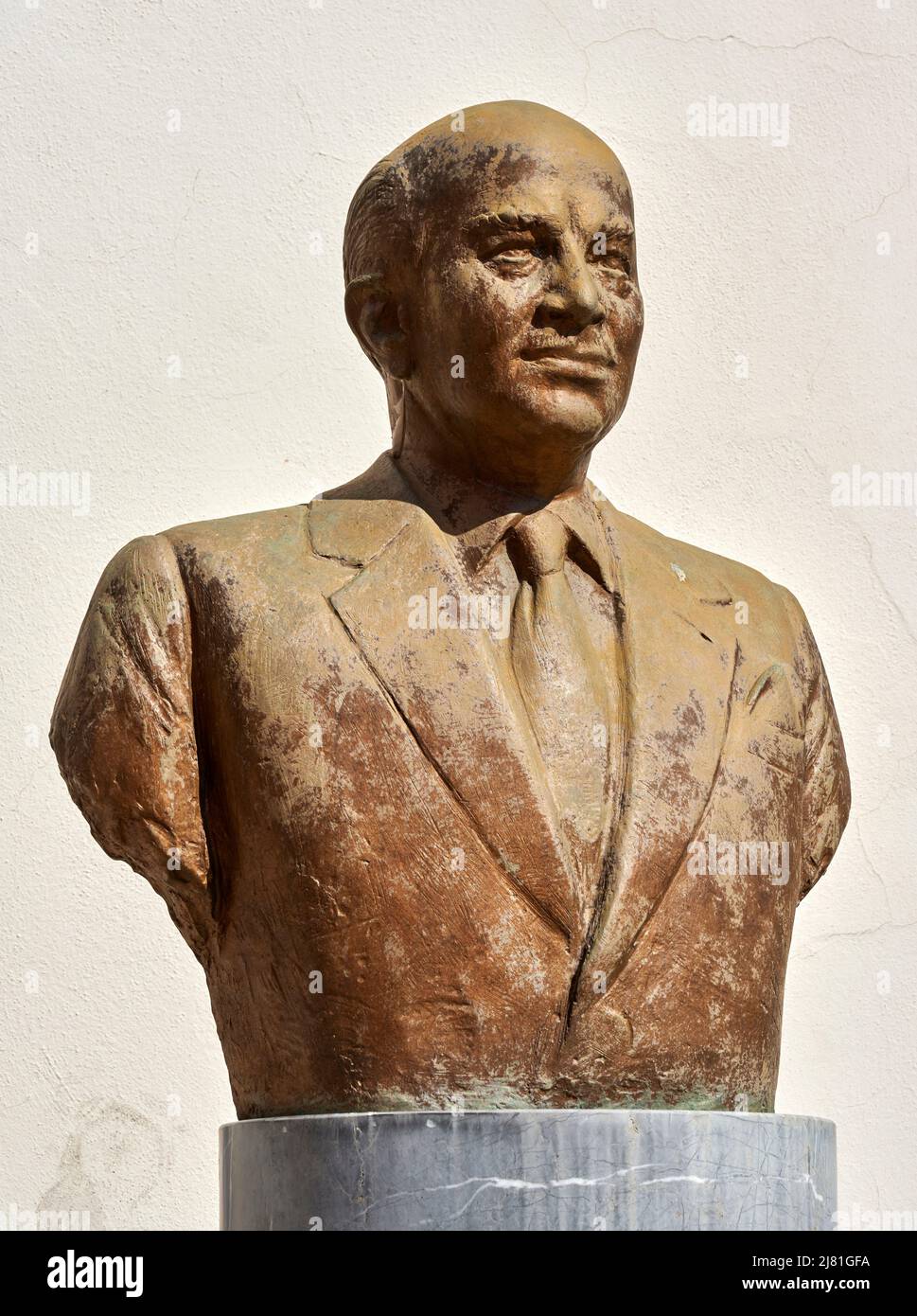 Monumento ad Amintore Fanfani - Pieve Santo Stefano (Ar),Italia Stock ...