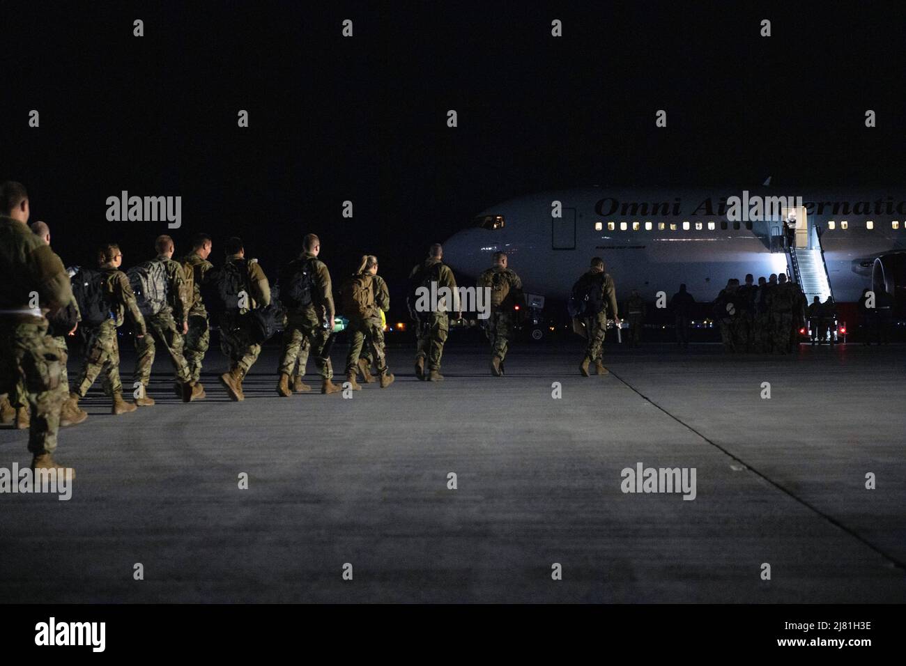 South Burlington, Vermont, USA. 28th Apr, 2022. Airmen from the Vermont ...