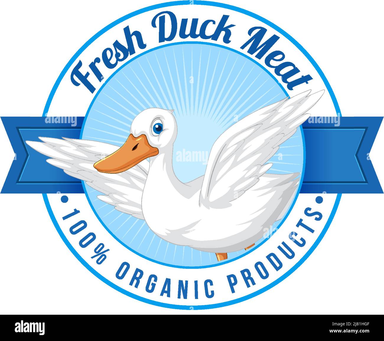 Logo design with fresh duck meat illustration Stock Vector Image & Art ...