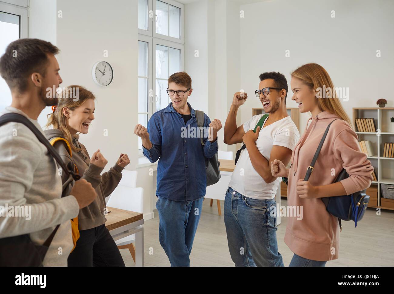 Excited teenager win hi-res stock photography and images - Alamy