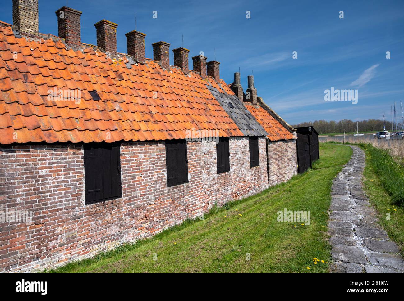 Old traditional Dutch smokehouse in fisherman's village in Horth ...