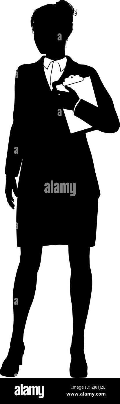 Silhouette lady talking Stock Vector Images - Alamy