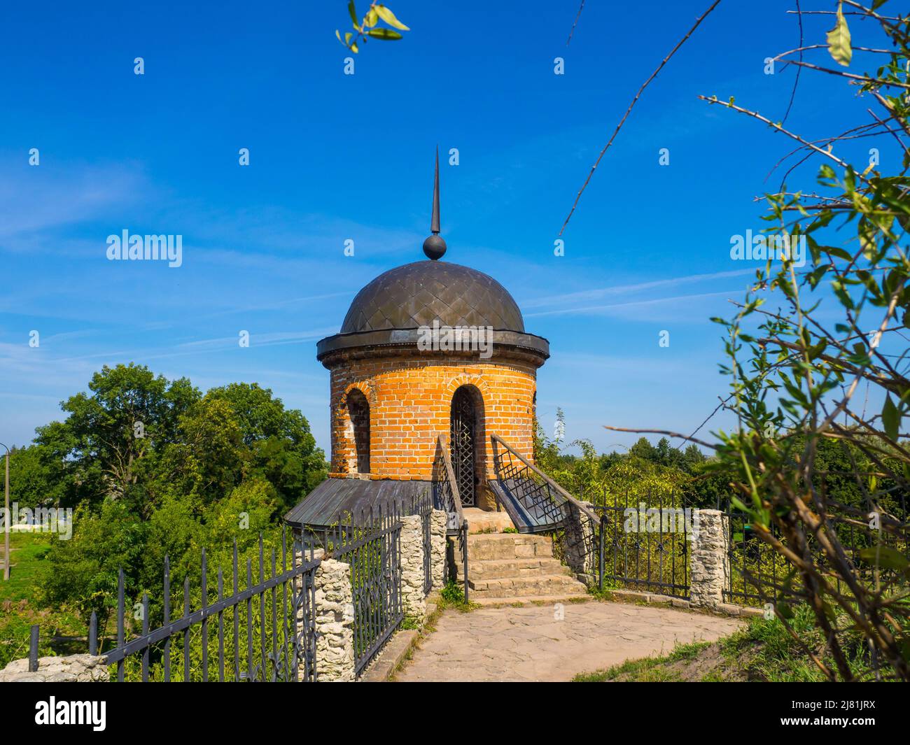 Watch tower of the Dubno Castle, Ukraine Stock Photo - Alamy