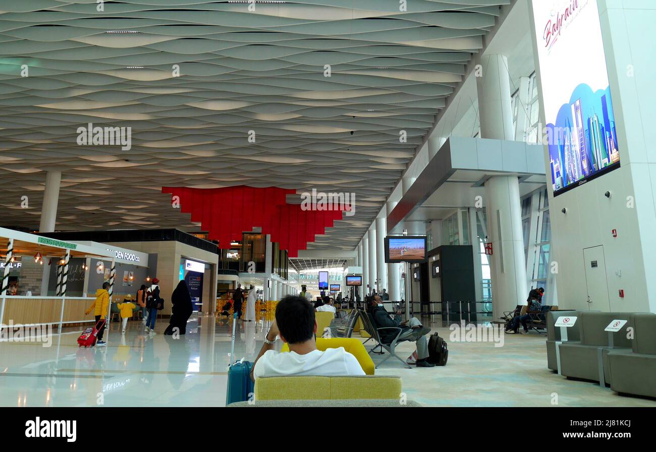 The new passenger terminal, Bahrain International Airport, Muharraq, Kingdom of Bahrain Stock ...