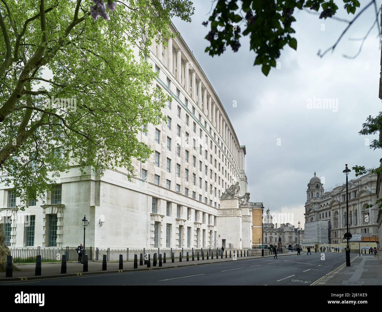 The british civil service Treasury offices, London, England Stock Photo ...
