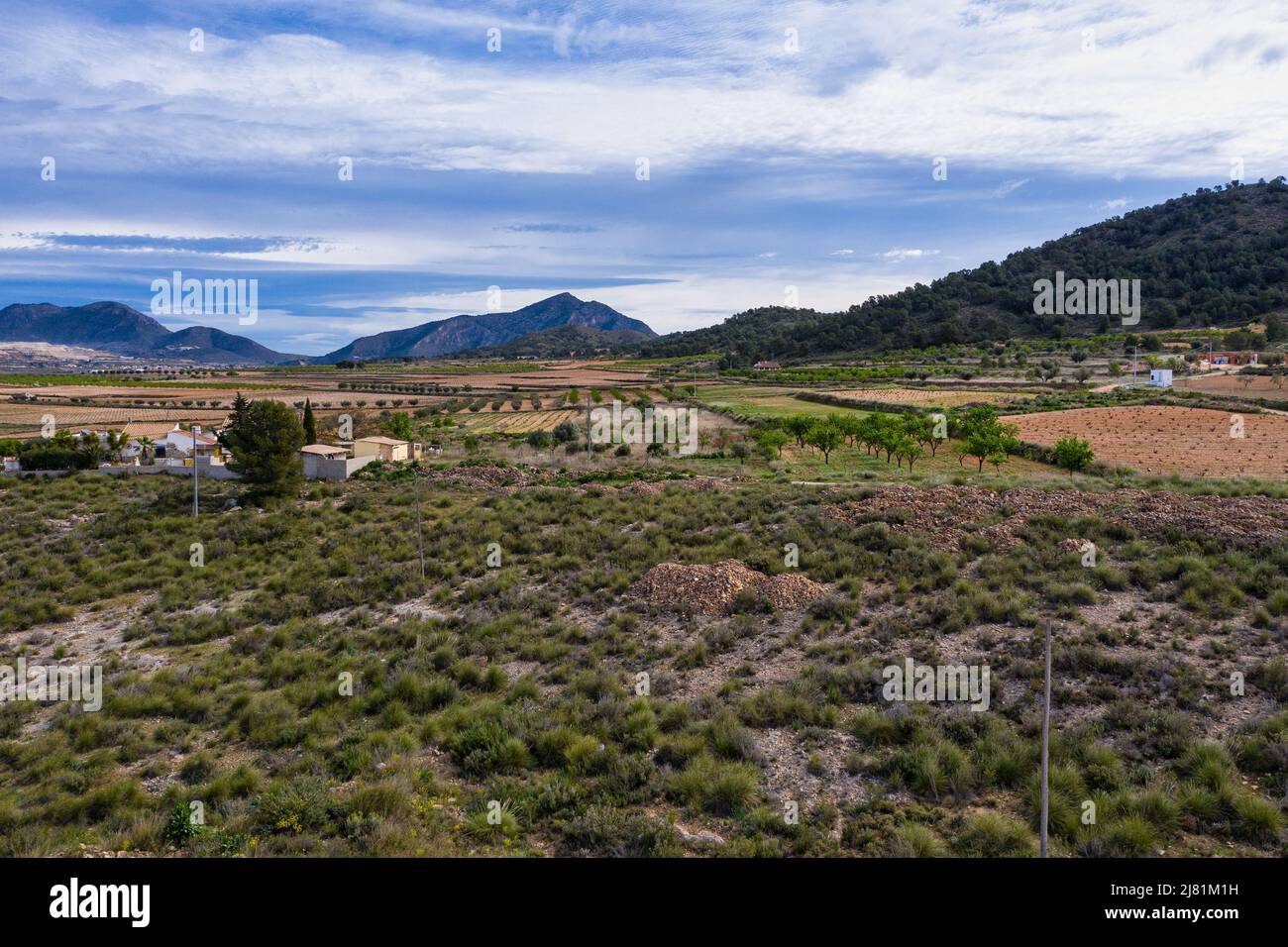 Landscape view in Canada De La Lena, Murcia region in Spain, Europe ...