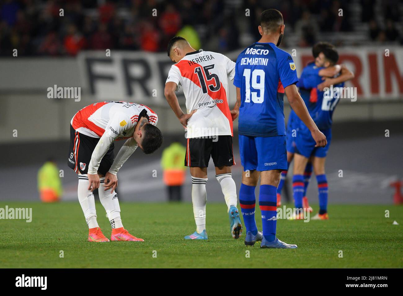 Buenos Aires, Argentina - 11 May 2022, River Plate players during the ...