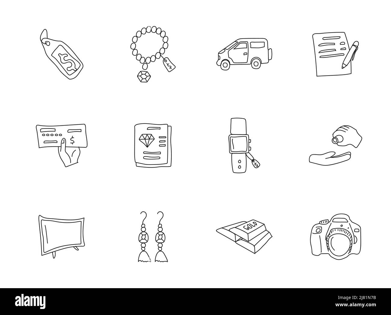 Pawn shop sign Stock Vector Images - Alamy